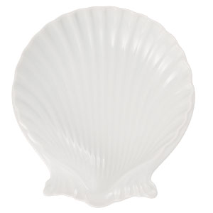 Vertex China Market Buffet Undecorated Porcelain White Shell Shaped ...