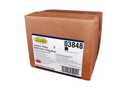 Allen Country White Buttercreme Icing Base, 30 pound