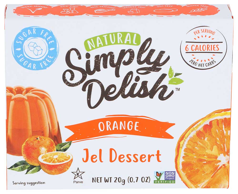 Simply Delish Orange Jel Dessert, 0.7 Ounce -- 6 per case ...