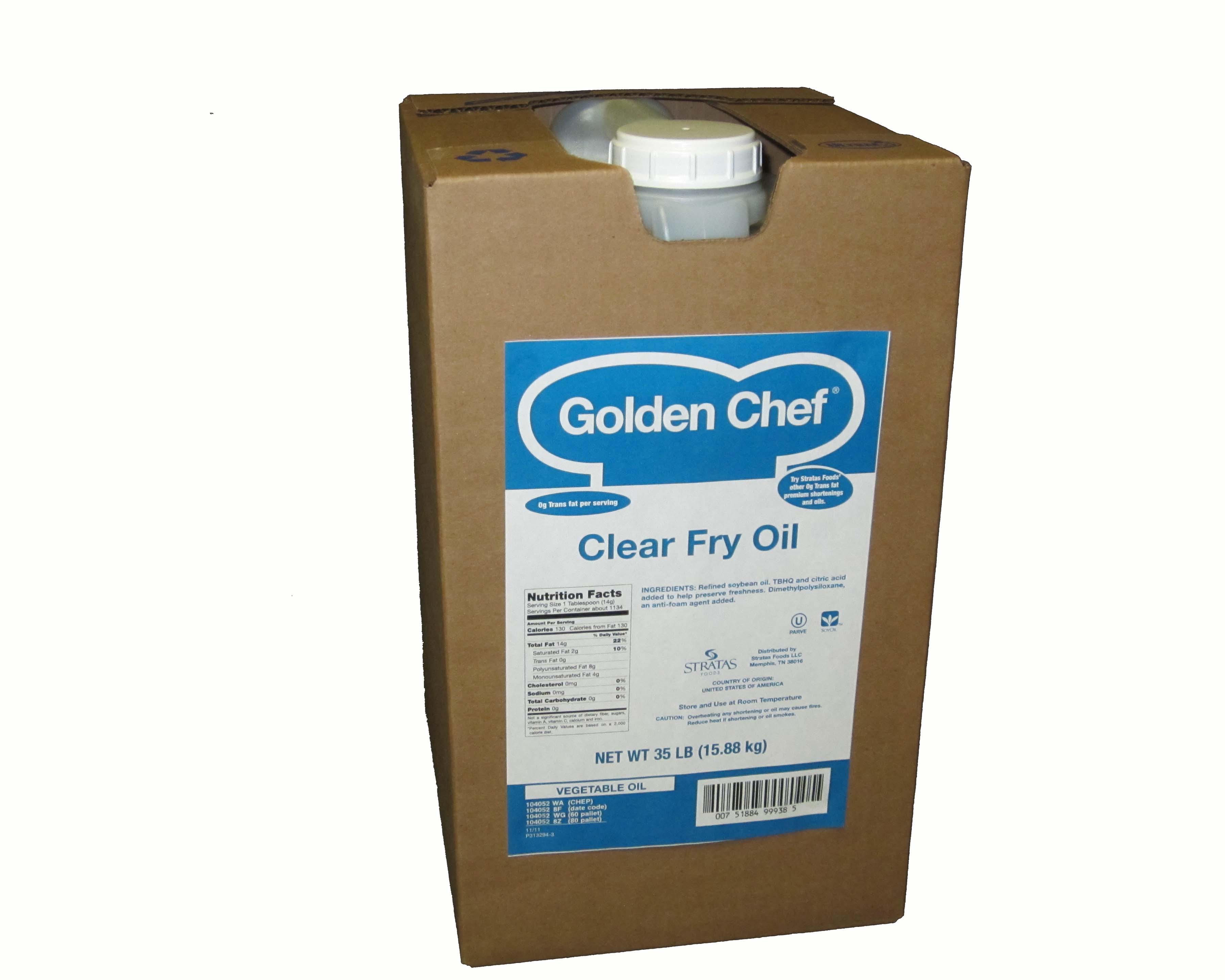 Stratas Foods Golden Chef Clear Fry Oil | FoodServiceDirect