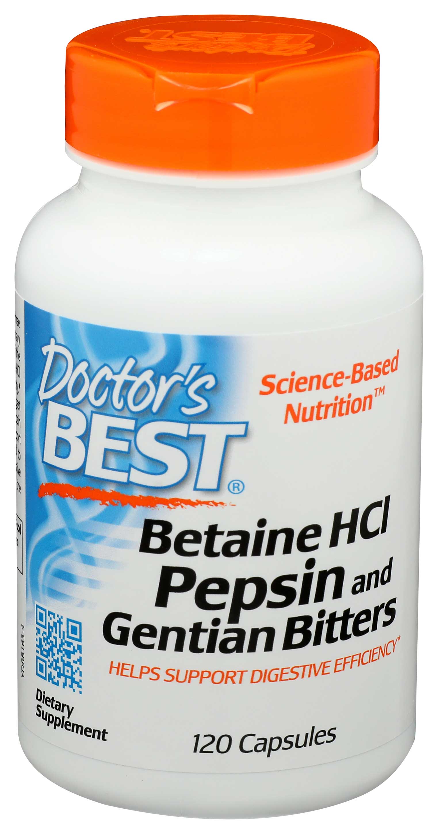 Doctors Best Betaine HCl Pepsin and Gentian Bitters Capsules - 120 ...