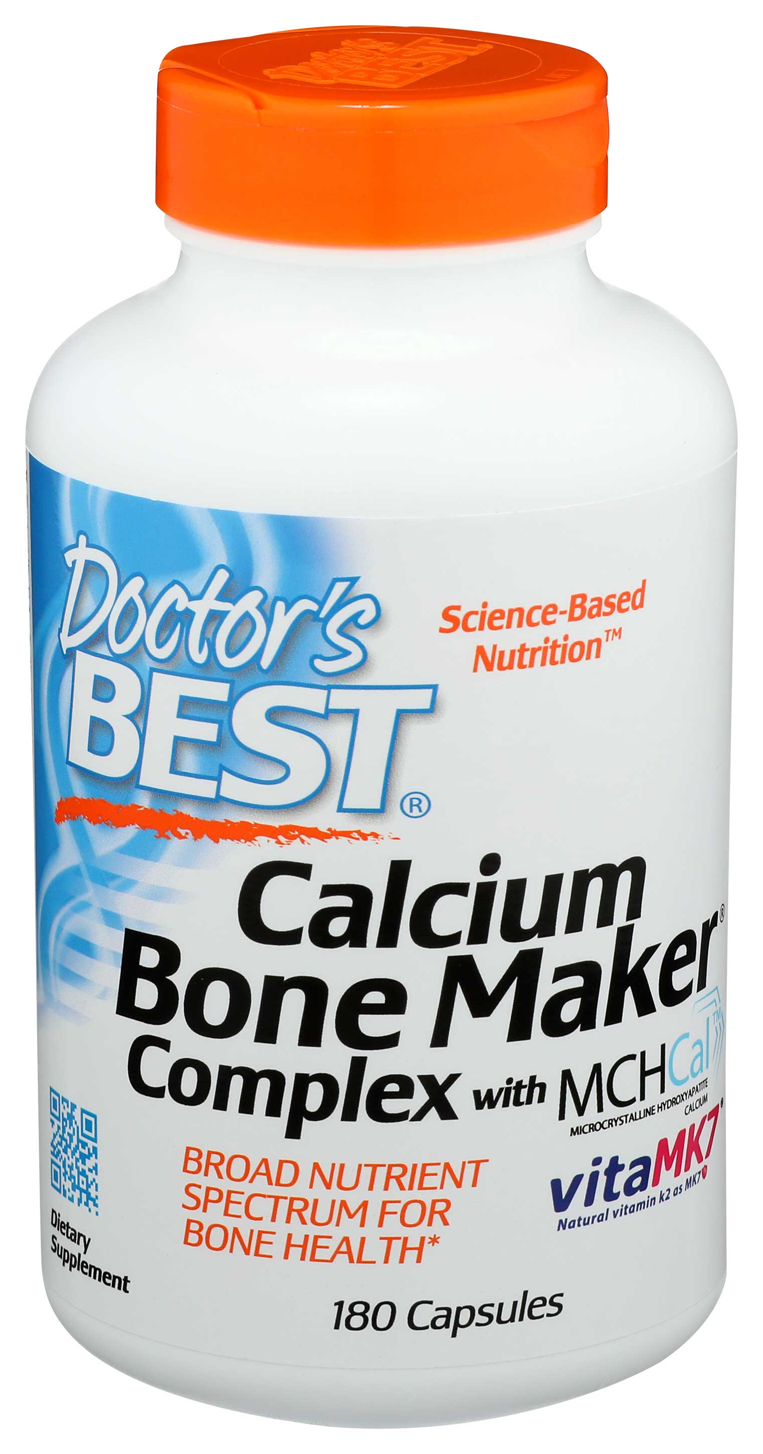 Doctors Best Calcium Bone Maker Complex with MCHCal Capsules - 180 ...