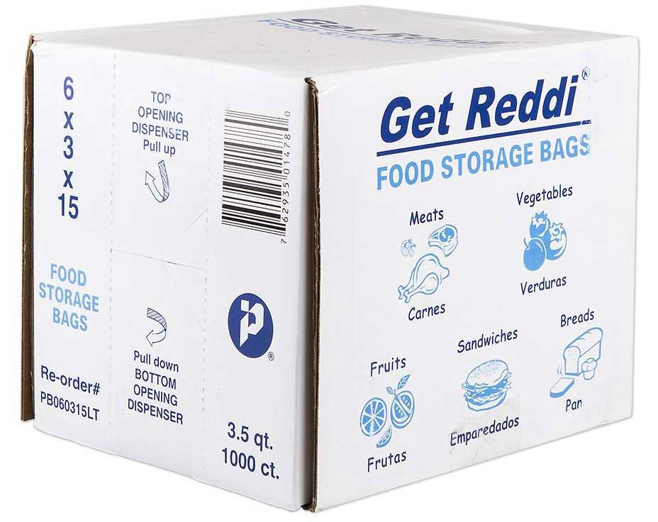Inteplast Get Reddi Food Storage Bags Case | FoodServiceDirect