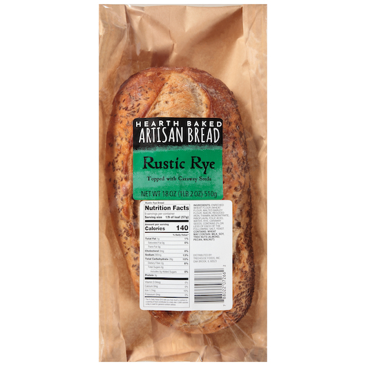 Cottage Bakery Rustic Rye Artisan Batard, 19.75 Ounce -- 18 per case ...