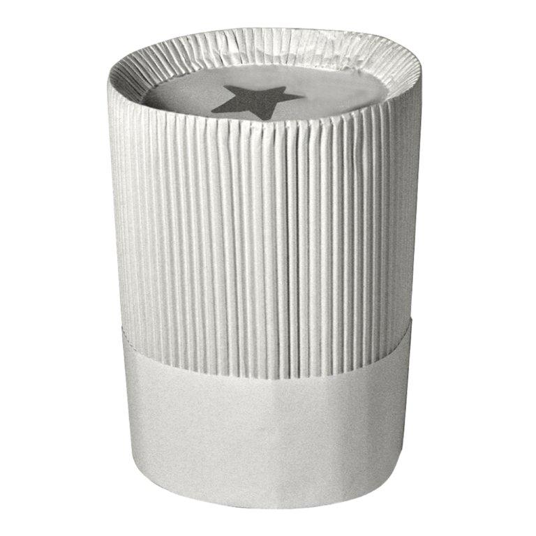 Cellucap 10 inch Flat Pack Corrugated Chef Hat, 50 count