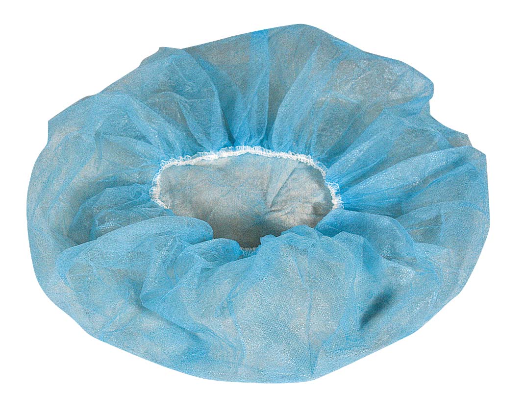 Cellucap Flat Pack Style Hand Sewn Blue Bouffant Cap, 24 inch -- 1000 ...