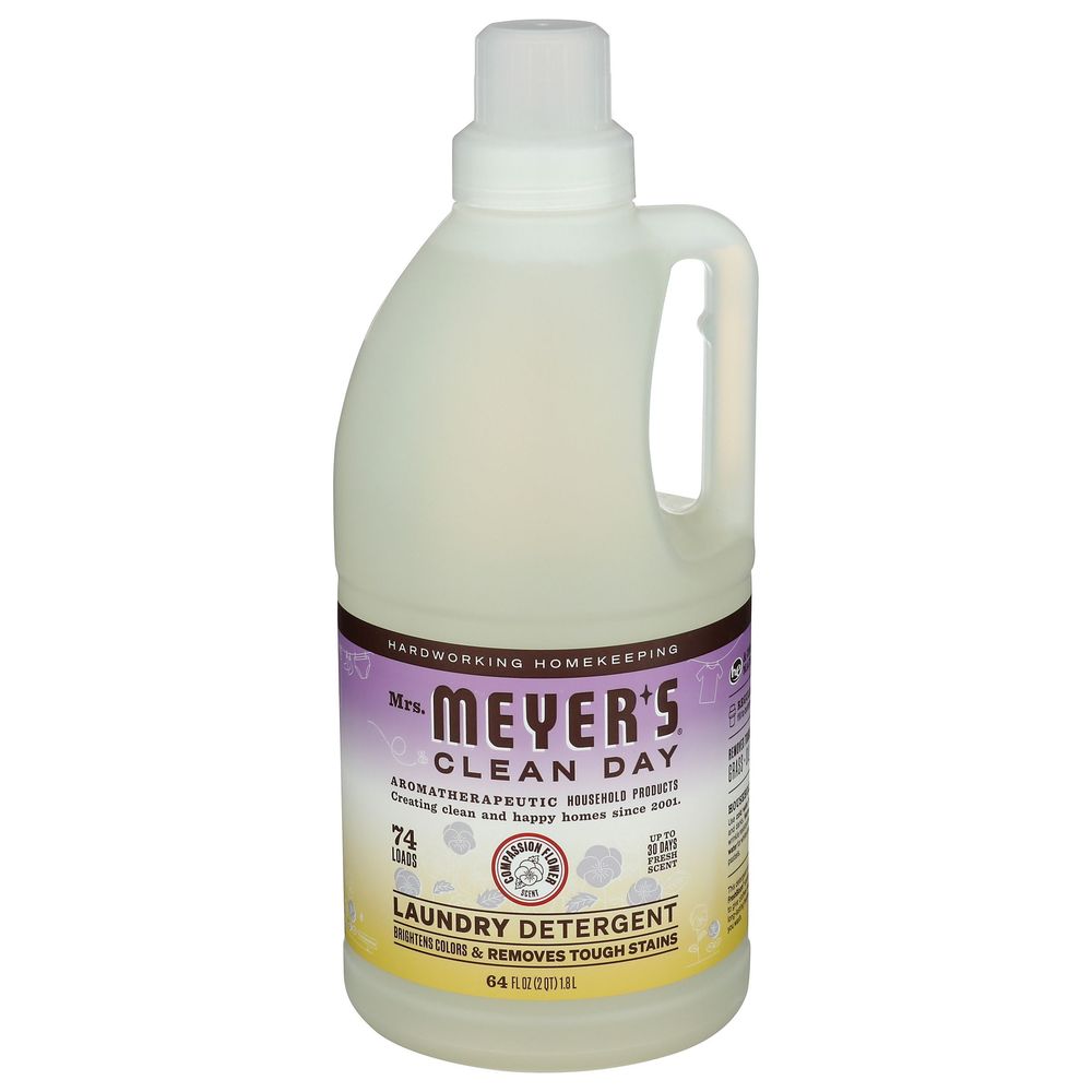 Mrs Meyers Compassion Flower Laundry Detergent, 64 Fluid Ounce -- 6 per ...