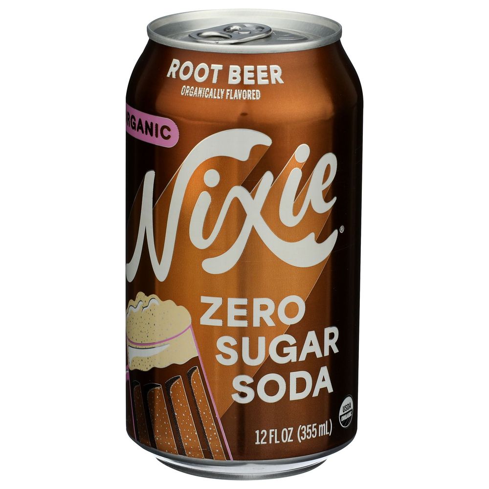 Nixie Organic Root Beer Zero Sugar Soda, 12 Fluid Ounce -- 12 per case