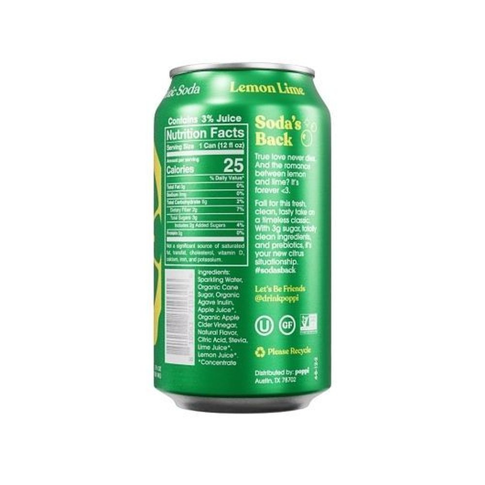 Poppi Lemon Lime Soda | FoodServiceDirect