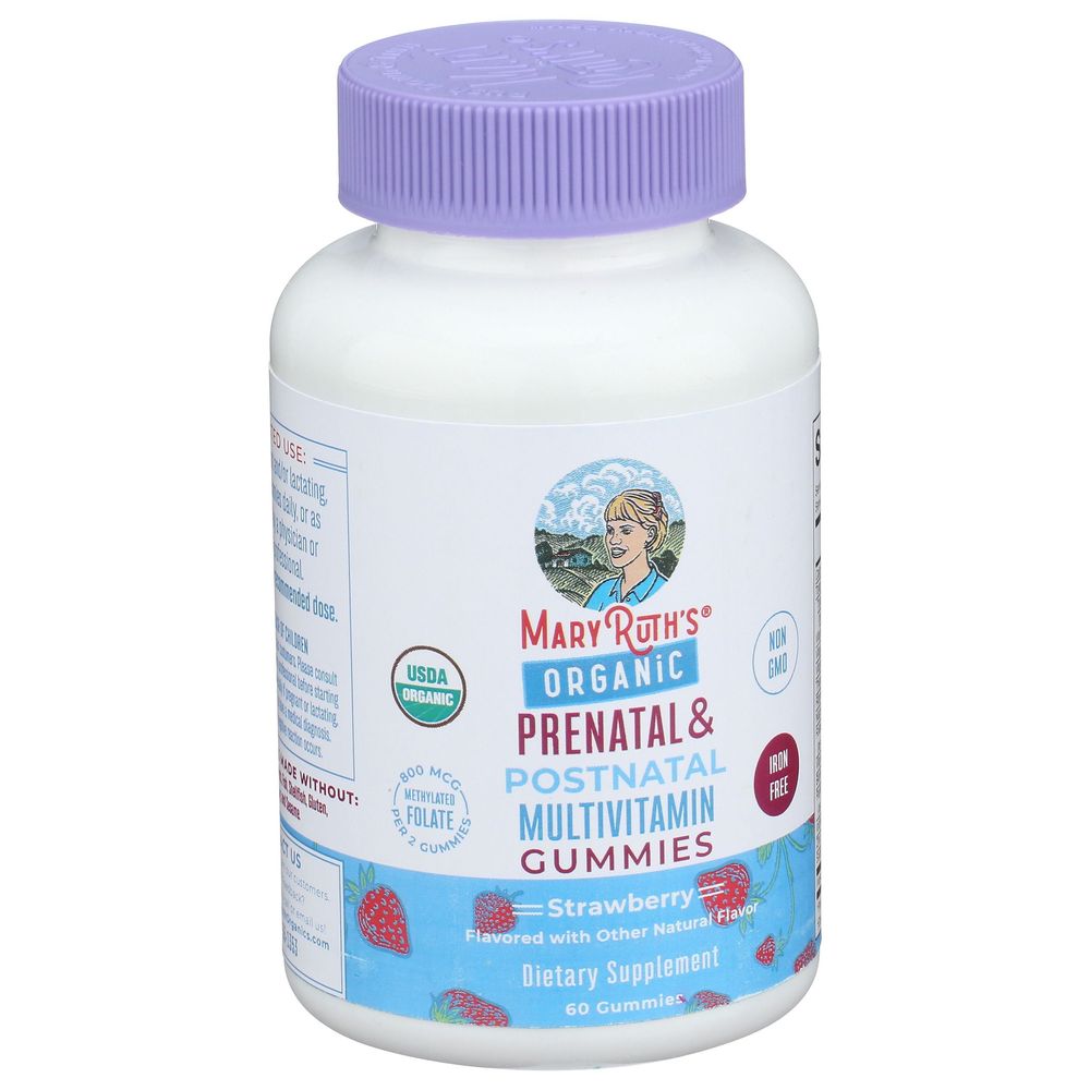 Mary Ruth's Organic Strawberry Prenatal and Postnatal Multivitamin ...