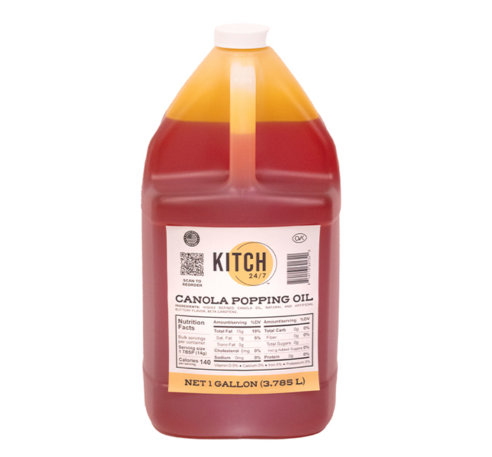 Kitch 24/7 Canola Popping Oil, 1 Gallon -- 4 per case ...