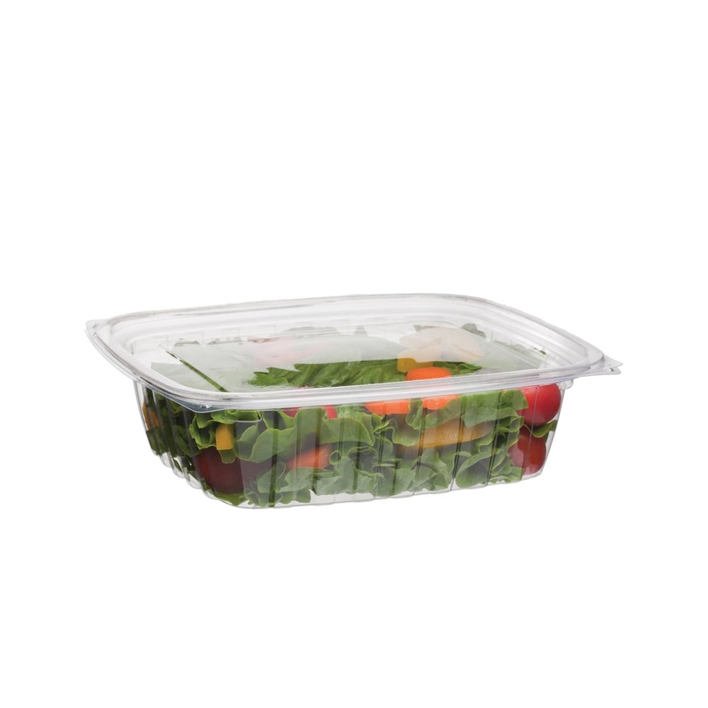 Responsible Products Clear Rectangle Compostable Deli Container, 24 ...