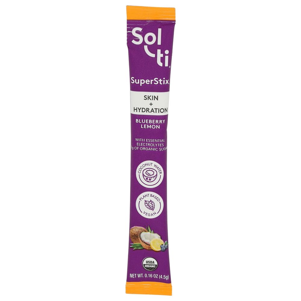 Sol-ti SuperStix Blueberry Lemon Skin Plus Hydration Mix, 1.11 Ounce ...