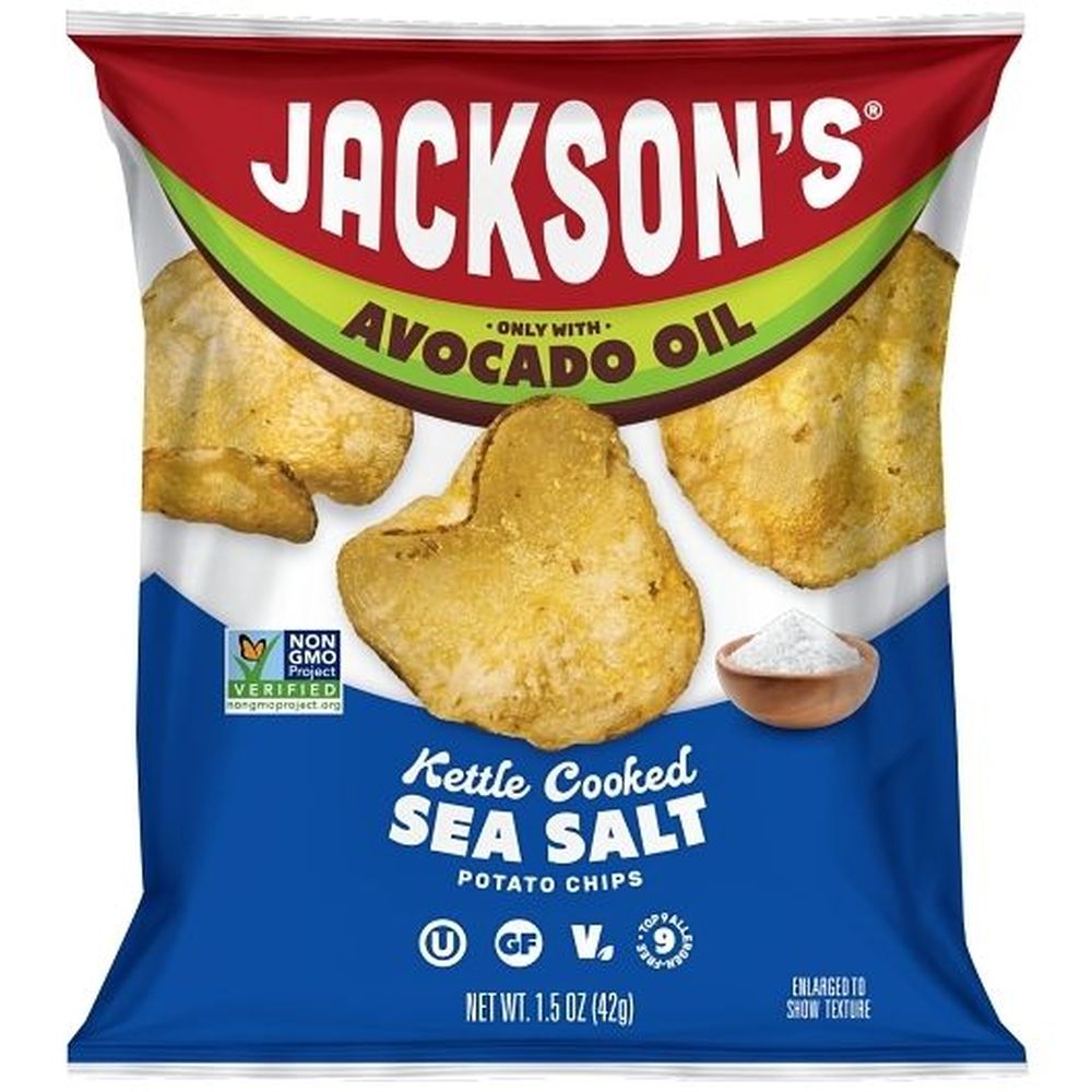 Jacksons Classic Sea Salt Kettle Cooked Potato Chips, 1.5 Ounce -- 28 ...
