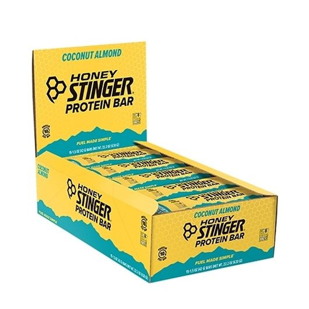 Honey Stinger Dark Chocolate Coconut Almond Protein Bar, 1.5 Ounce ...
