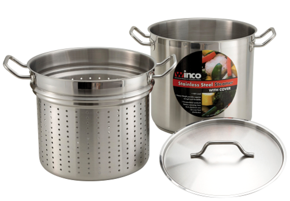 Winco Stainless Steel Steamer/Pasta Cooker | FoodServiceDirect