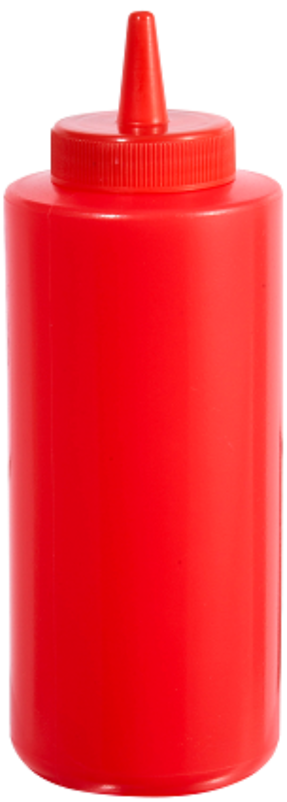 Winco Red Regular Squeeze Bottle, 8 Ounce -- 6 per case