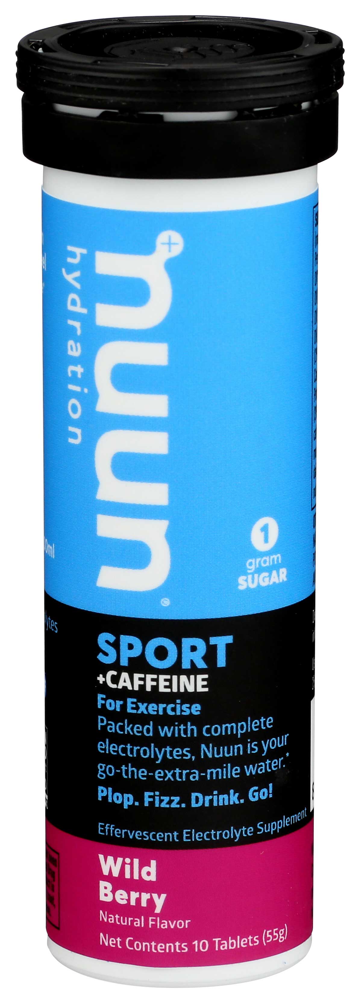 Nuun Wild Berry Energy Drink Tablet, 10 count per pack -- 8 per case.