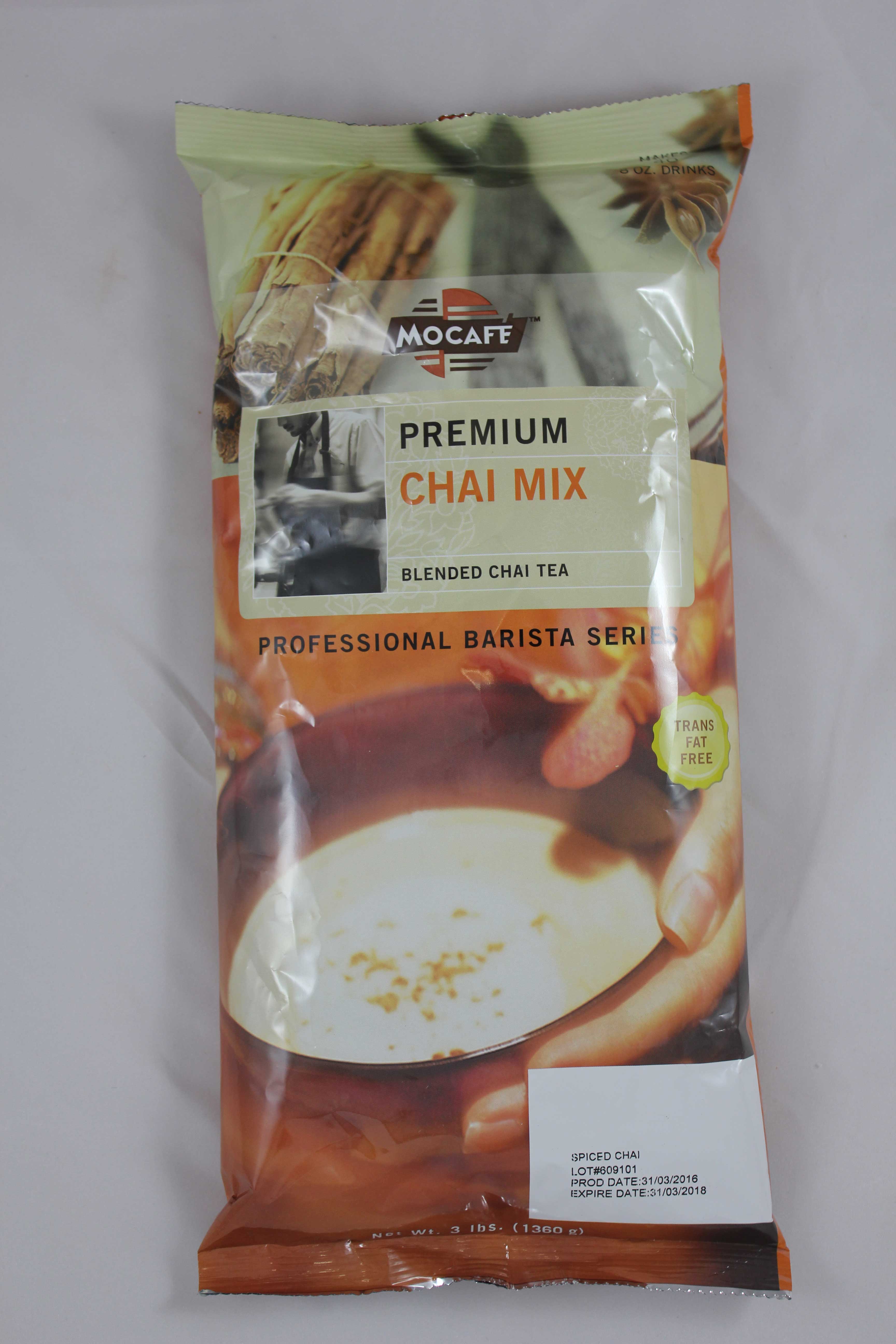 Mocafe Barista Pro Vanilla Chai Mix, 3 Pound Bag -- 4 per case ...