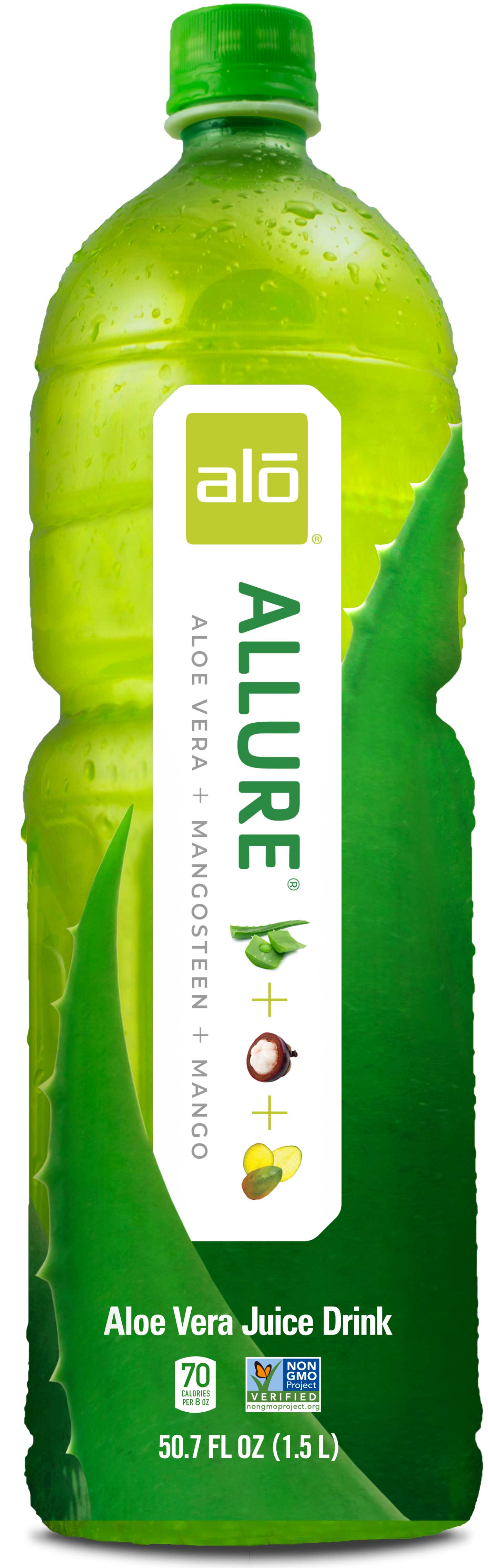 ALO Allure Aloe Plus Mangosteen and Mango Juice Drink, 50.7 Fluid Ounce ...