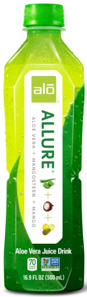 Alo Allure Mangosteen Mango Aloe Vera Juice Drink, 16.9 Fluid Ounce ...