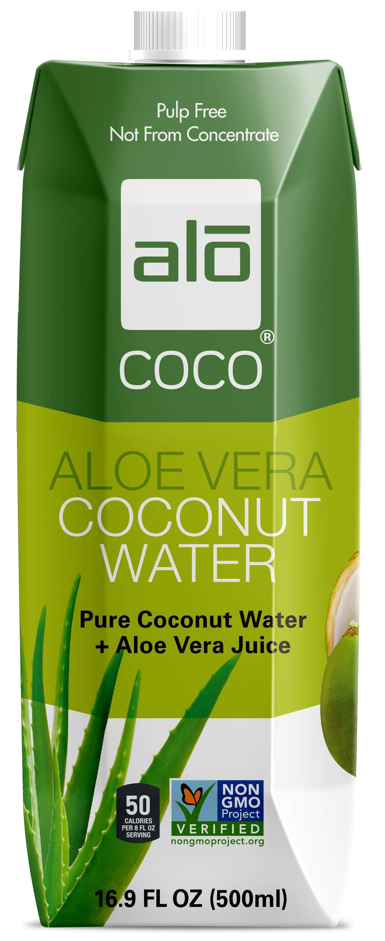 Alo Coco Coconut Water and Aloe Vera Juice, 16.9 Ounce -- 12 per case