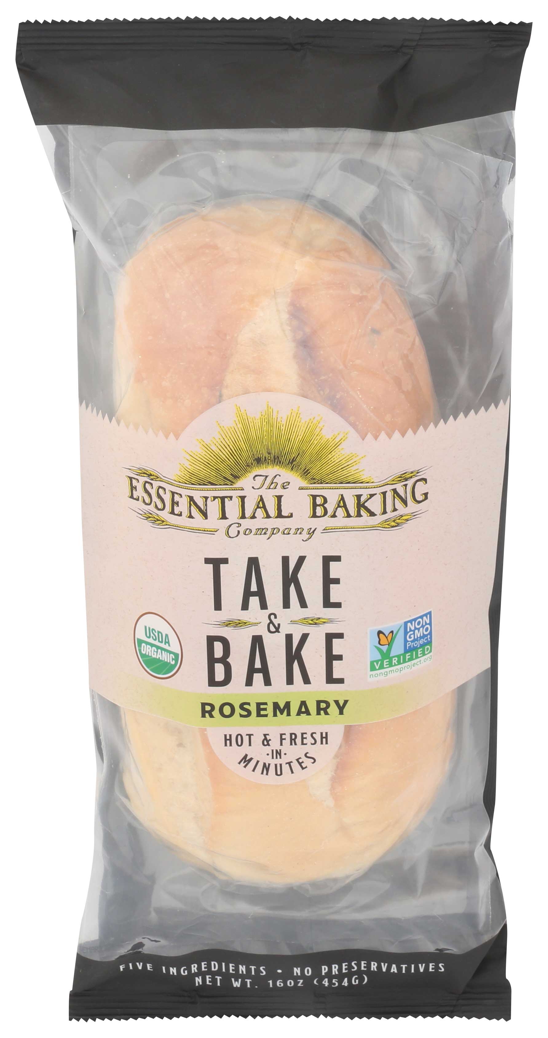 The Essential Baking Company Organic Take and Bake Rosemary Bread ...