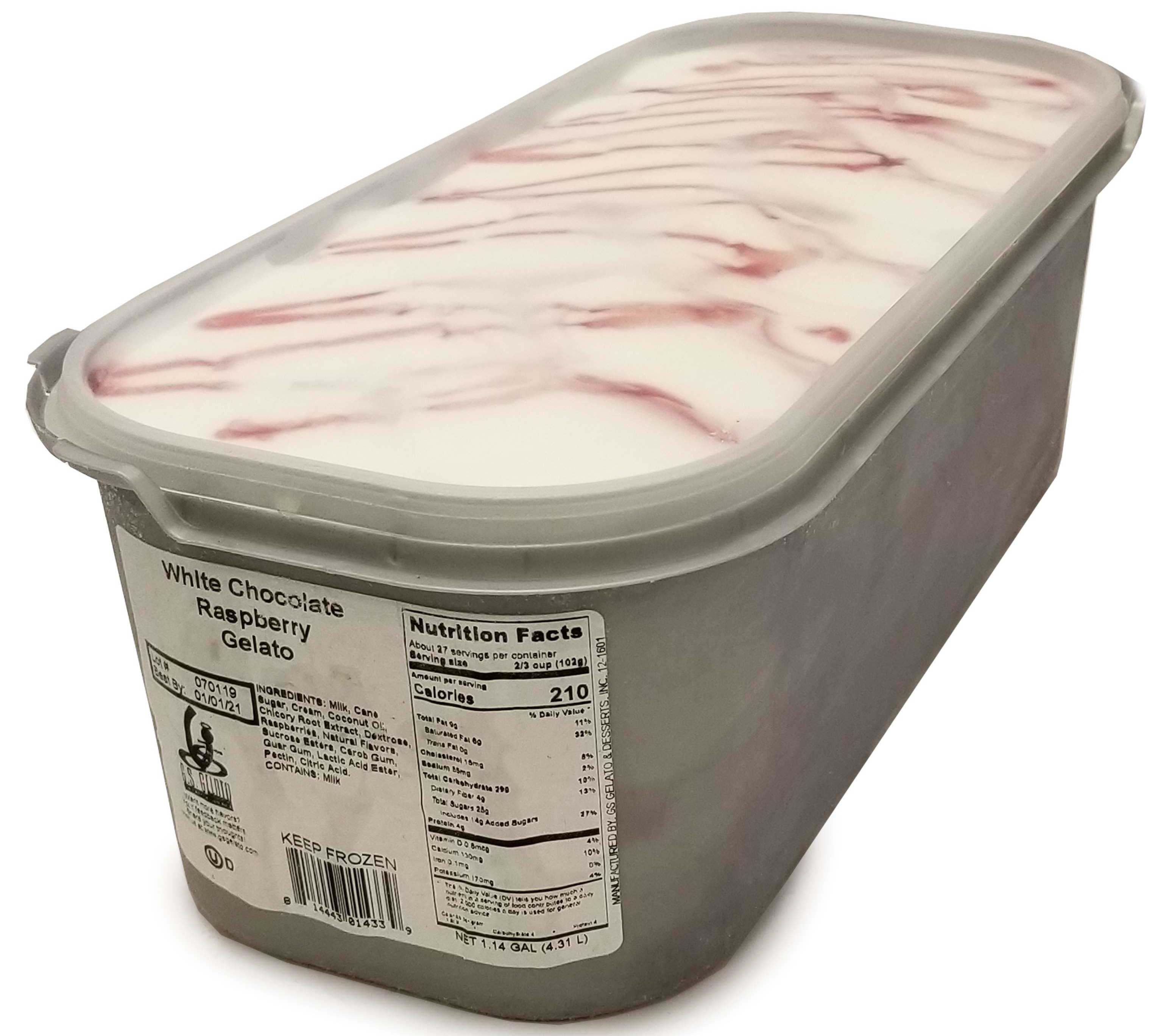 GS Gelato White Chocolate Raspberry Gelato | FoodServiceDirect