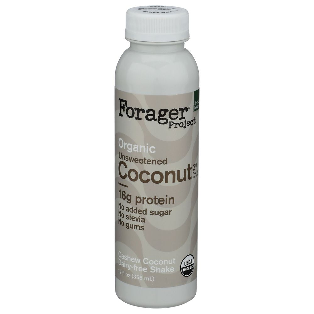 Forager Project Organic Unsweetened Coconut Protein Shake, 12 Fluid ...