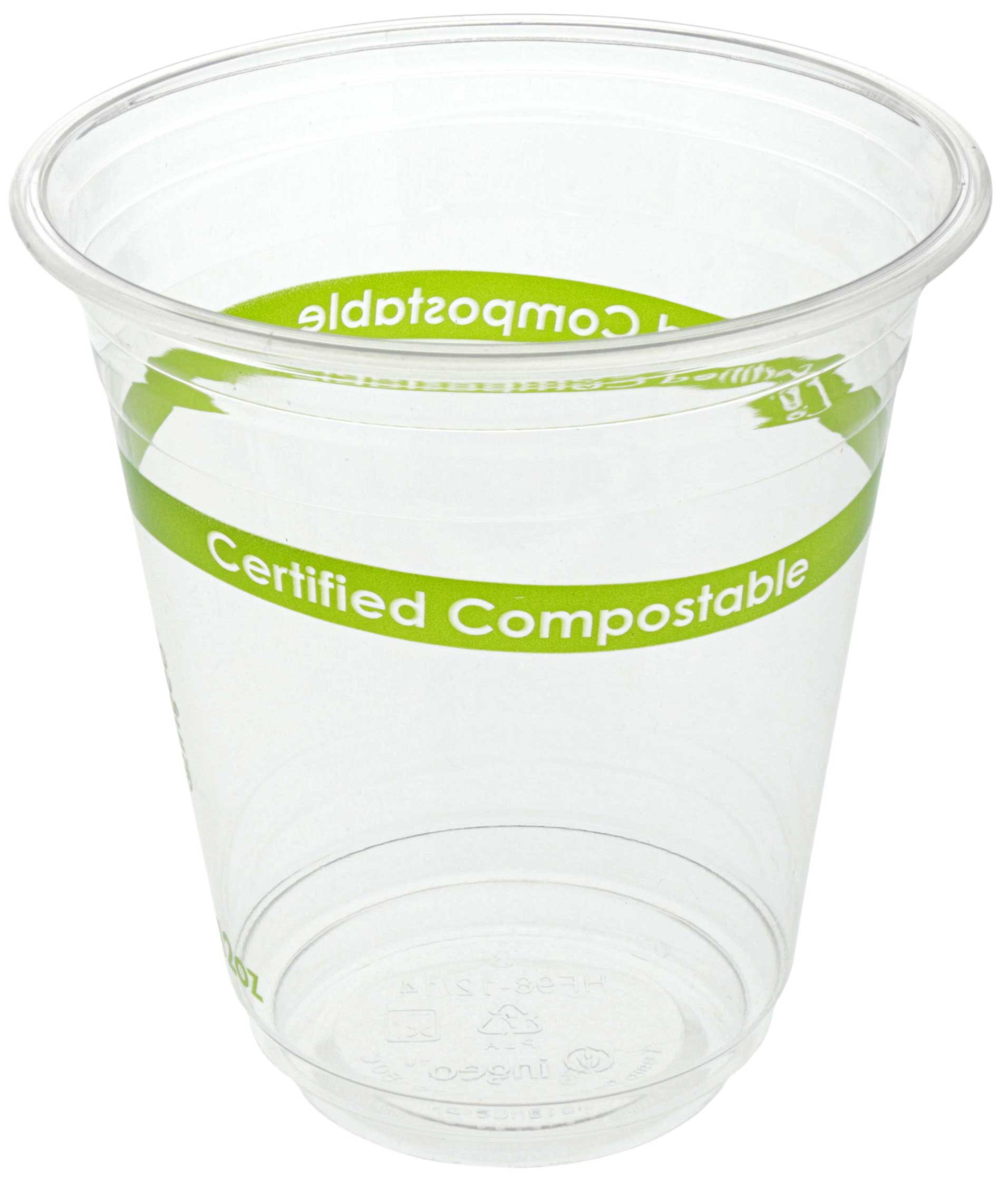 Primeware Clear PLA Compostable Cup, 12 Ounce -- 1000 per case.