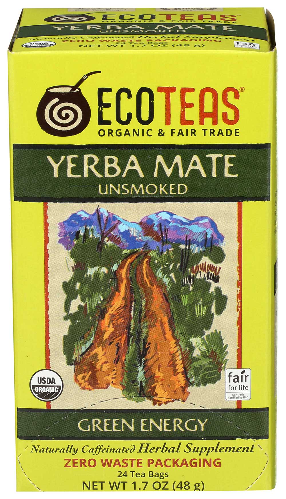 Eco Teas Organic Yerba Mate Tea Case | FoodServiceDirect Eco Teas Organic Yerba Mate Tea Case | FoodServiceDirect