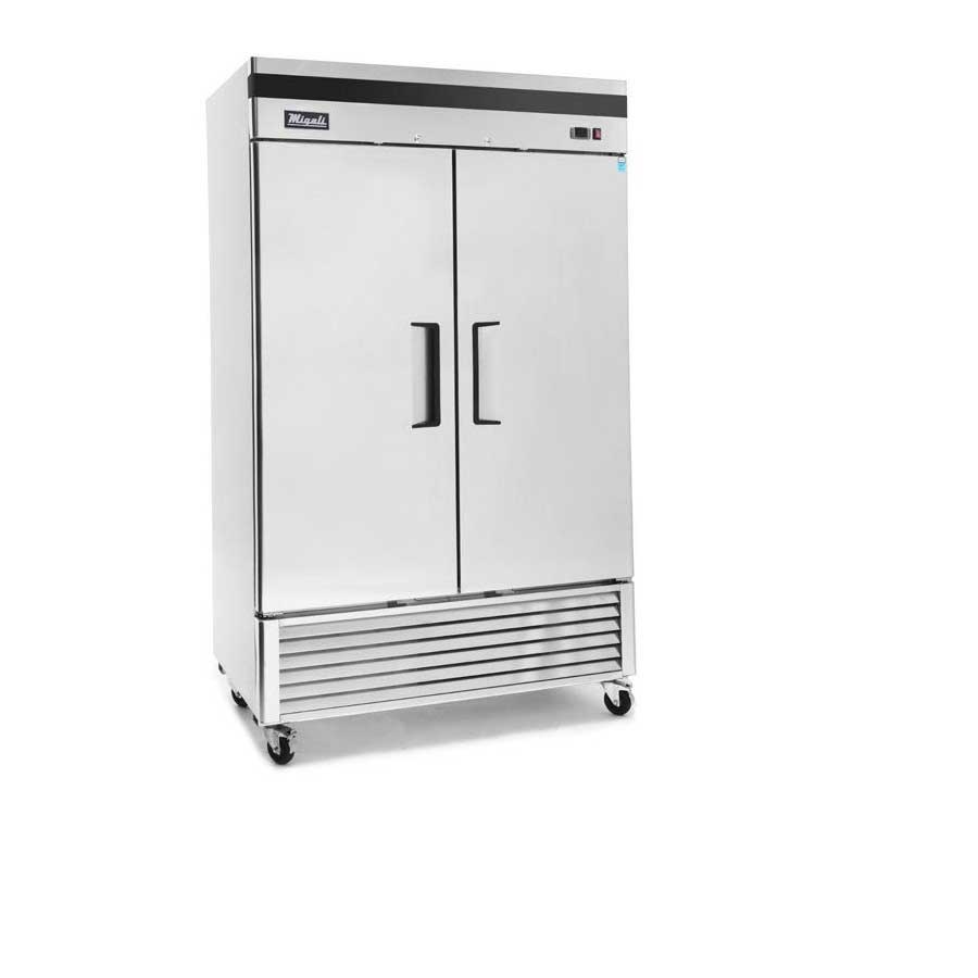 Migali 2 Door Reach-In Freezer with 6 Shelves | FoodServiceDirect