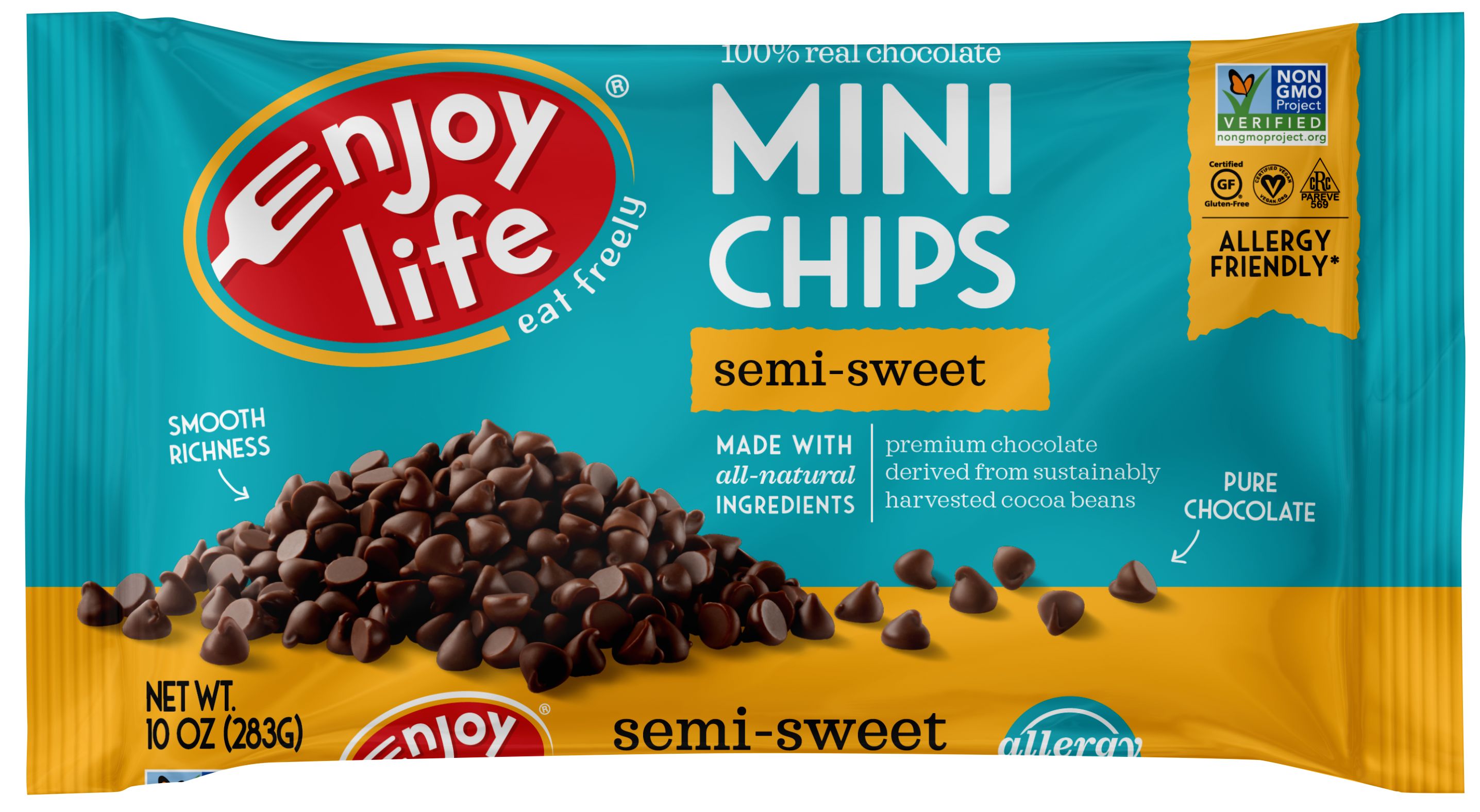 Enjoy Life Baking Mini Chocolate Chip Shipper Display, 10 Ounce -- 60 ...