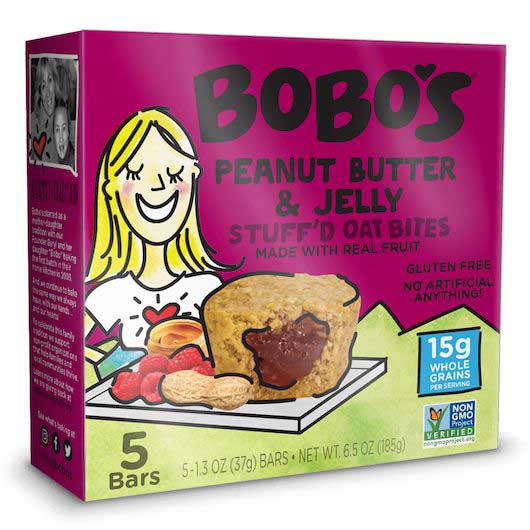 Bobos Peanut Butter and Jelly Stuffed Oat Bites, 1.3 Ounce -- 30 per ...