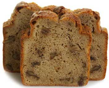 Sweet Sams Individually Wrapped Banana Walnut Pound Cake -- 12 per case