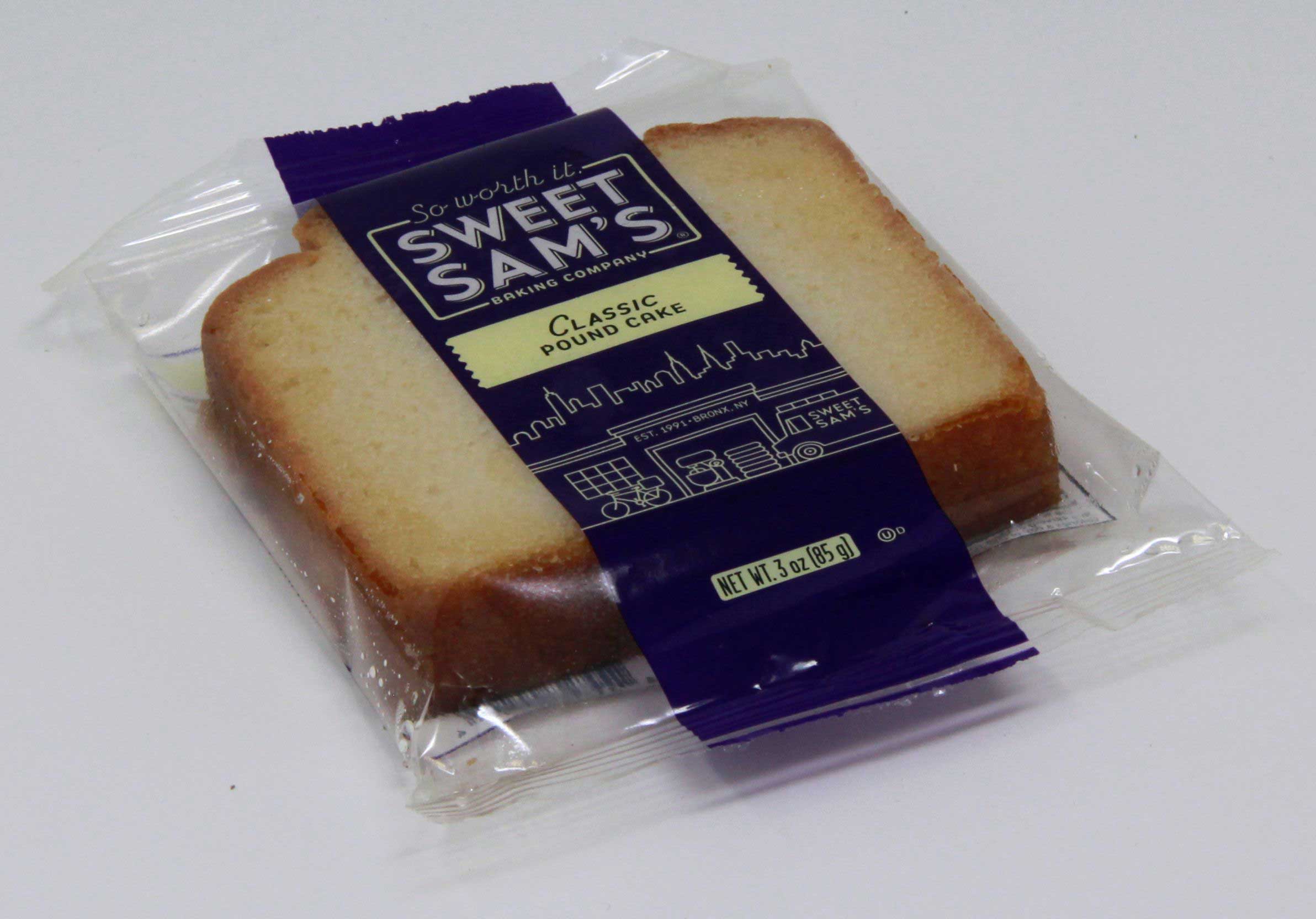 Sweet Sams Individually Wrapped Classic Pound Cake -- 12 per case ...