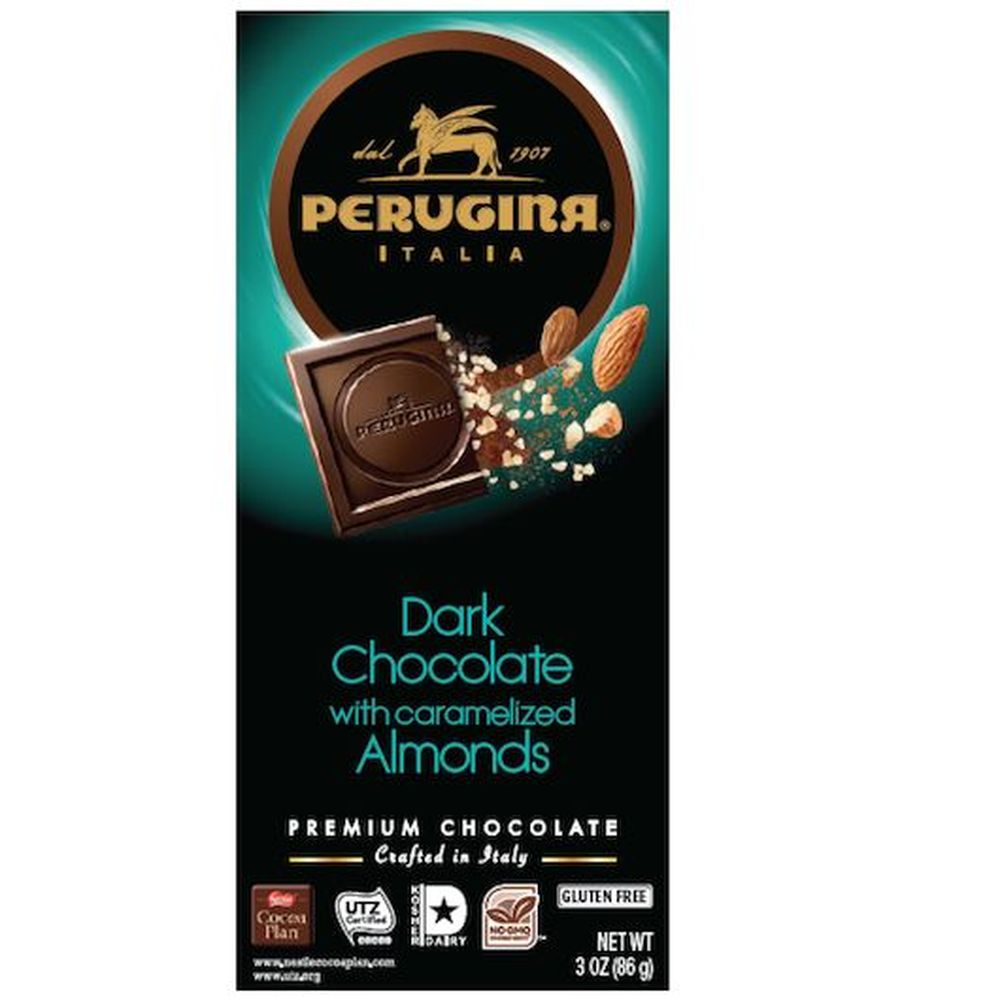 Perugina Dark Chocolate with Caramelized Almonds Bar, 3 Ounce -- 12 per ...