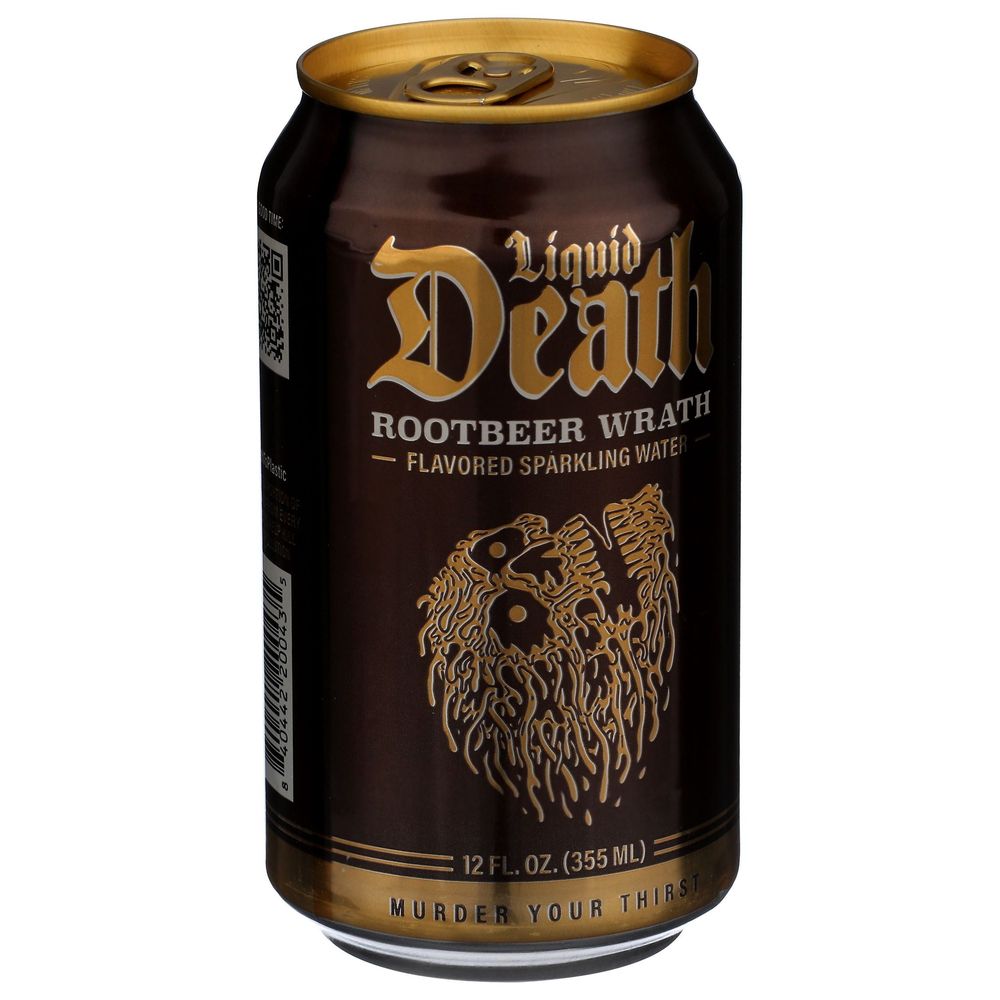 Liquid Death 12 Fluid Ounce Rootbeer Wrath Sparkling Water, 6 count ...