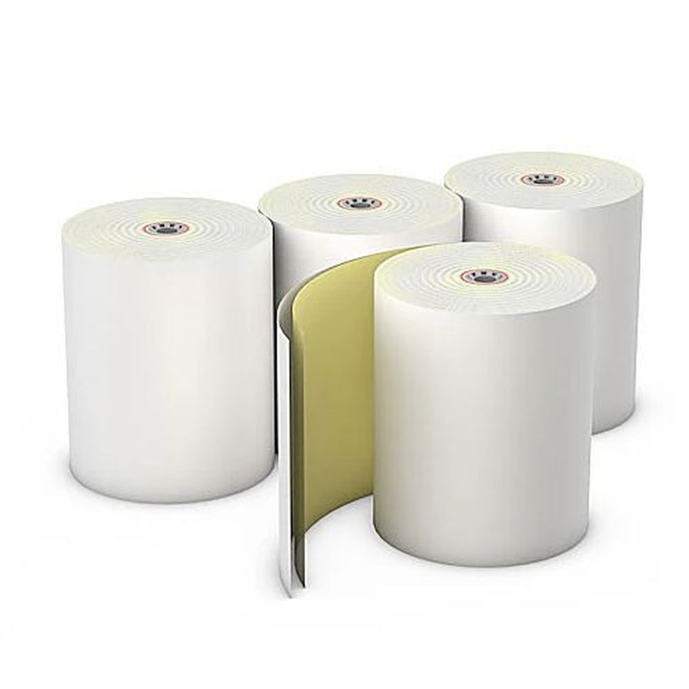 AmerCareRoyal White-Canary Carbonless Register Roll, 3 inch x 92 Feet ...