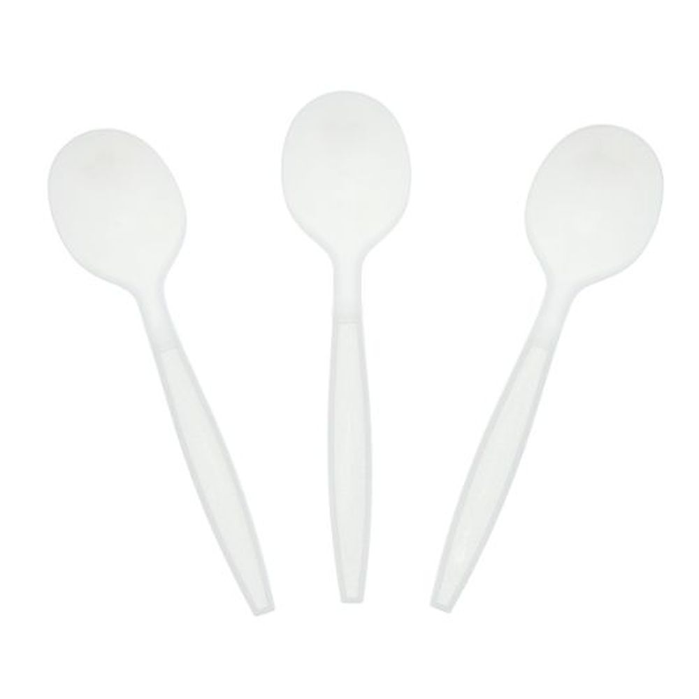 AmerCareRoyal Heavy Weight White Polystyrene Soup Spoon, 500 count