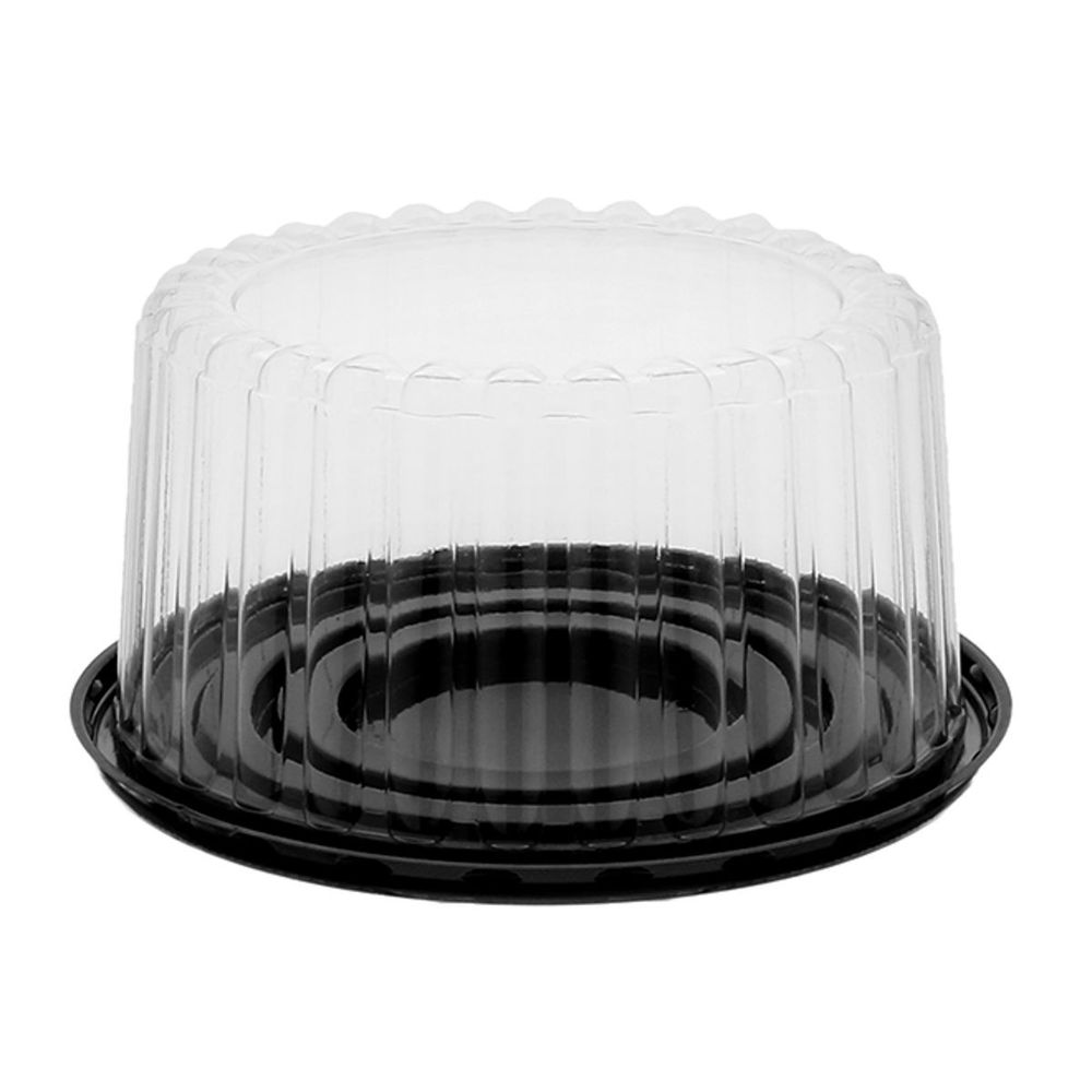 Pactiv 7 inch Black Cake Base with 4 inch Dome fits 5 - 6 inch Cakes ...