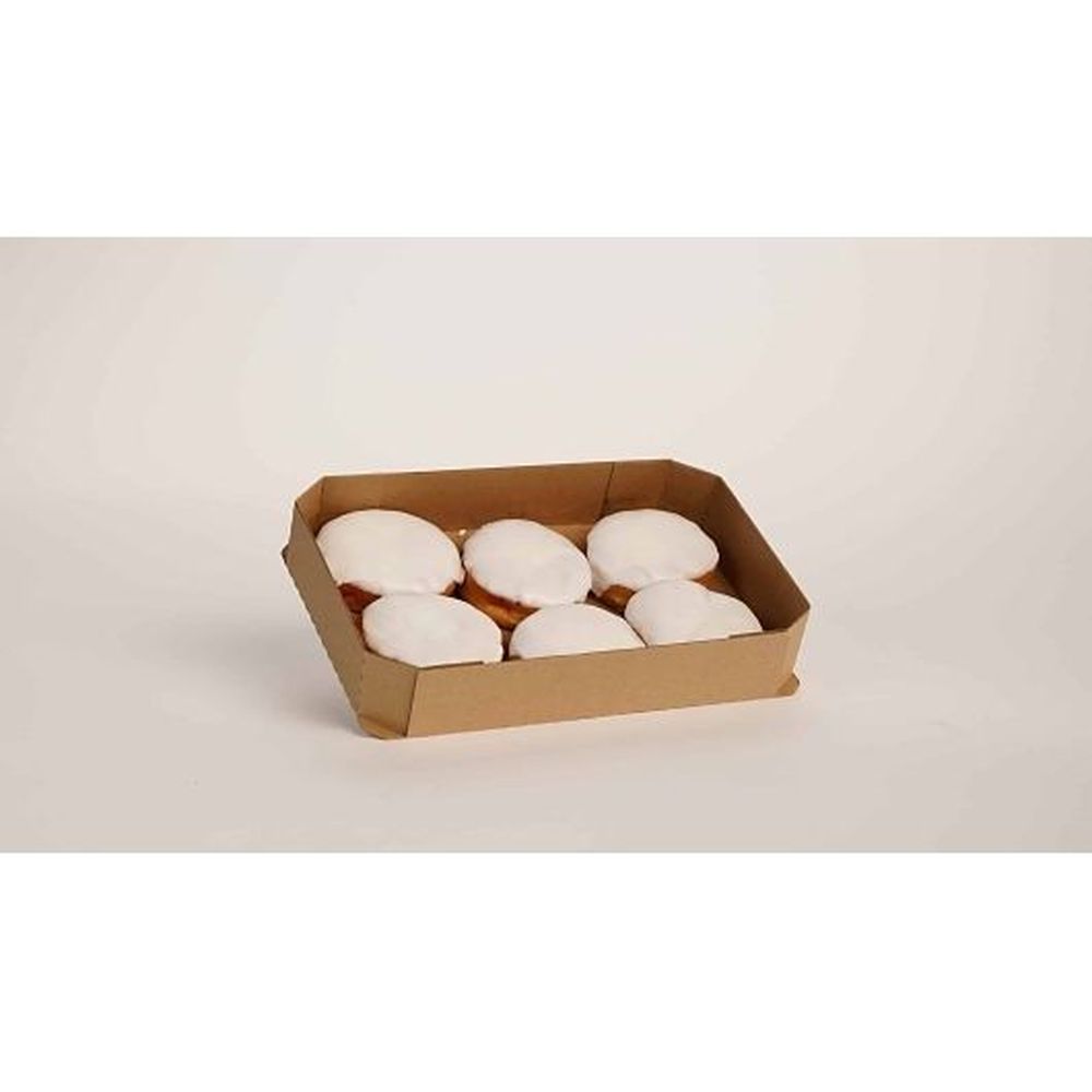 Talerico Bakery Vanilla Iced Raspberry Filled Bismark Donut, 4 Ounce ...