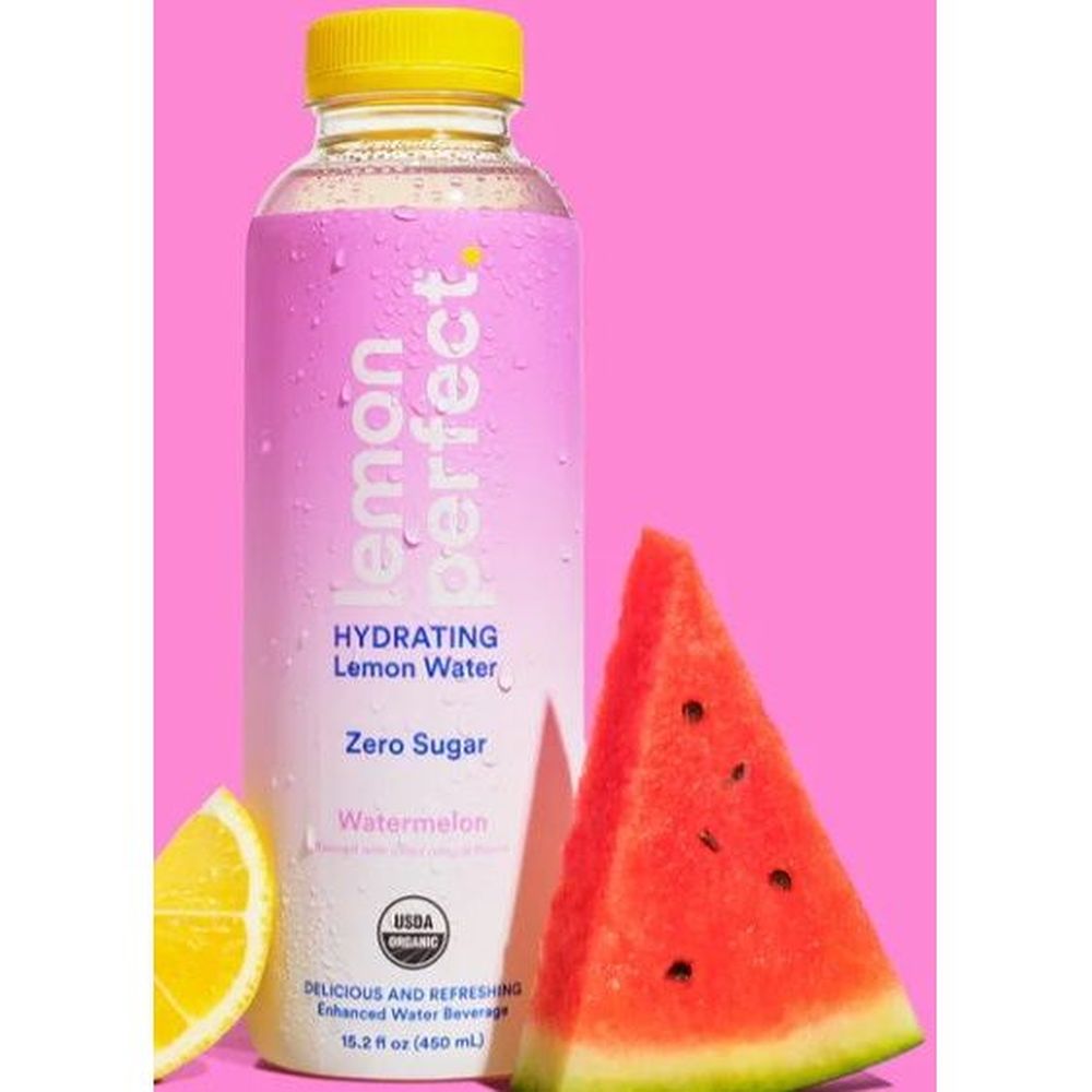 Lemon Perfect Watermelon 15.2 Ounce Hydrating Lemon Water, 12 count