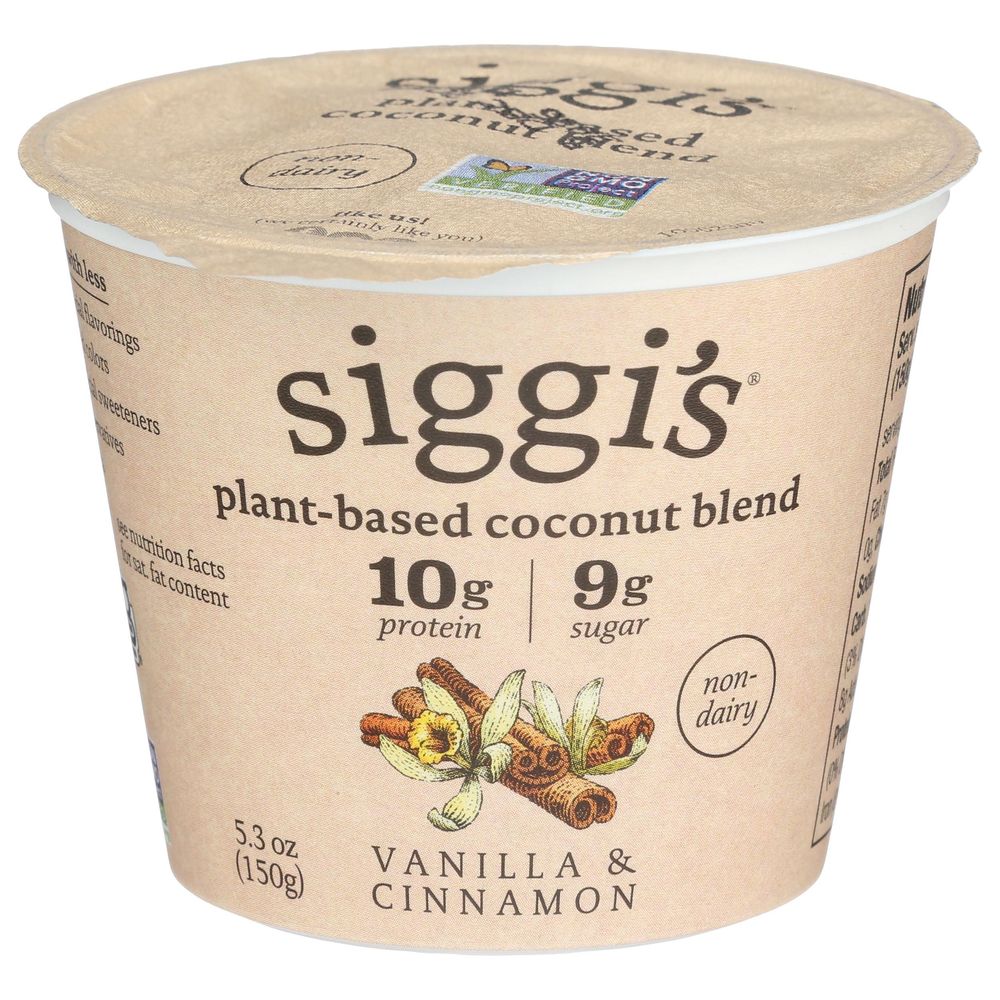 Siggis Plant Based Coconut Blend Vanilla Cinnamon Yogurt, 5.3 Ounce ...
