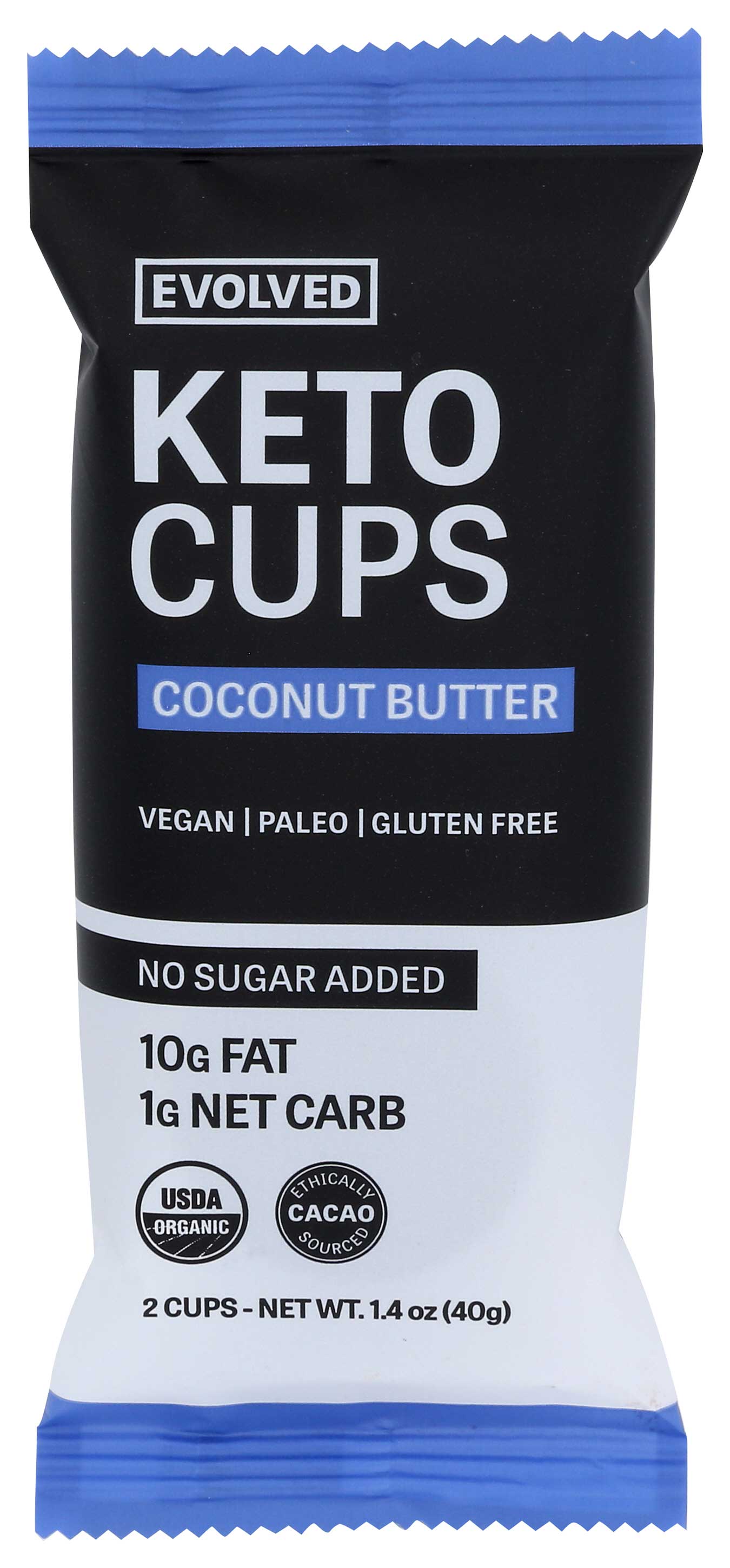 Evolved Organic Coconut Butter Dark Chocolate Keto Cup, 1.41 Ounce -- 9 ...