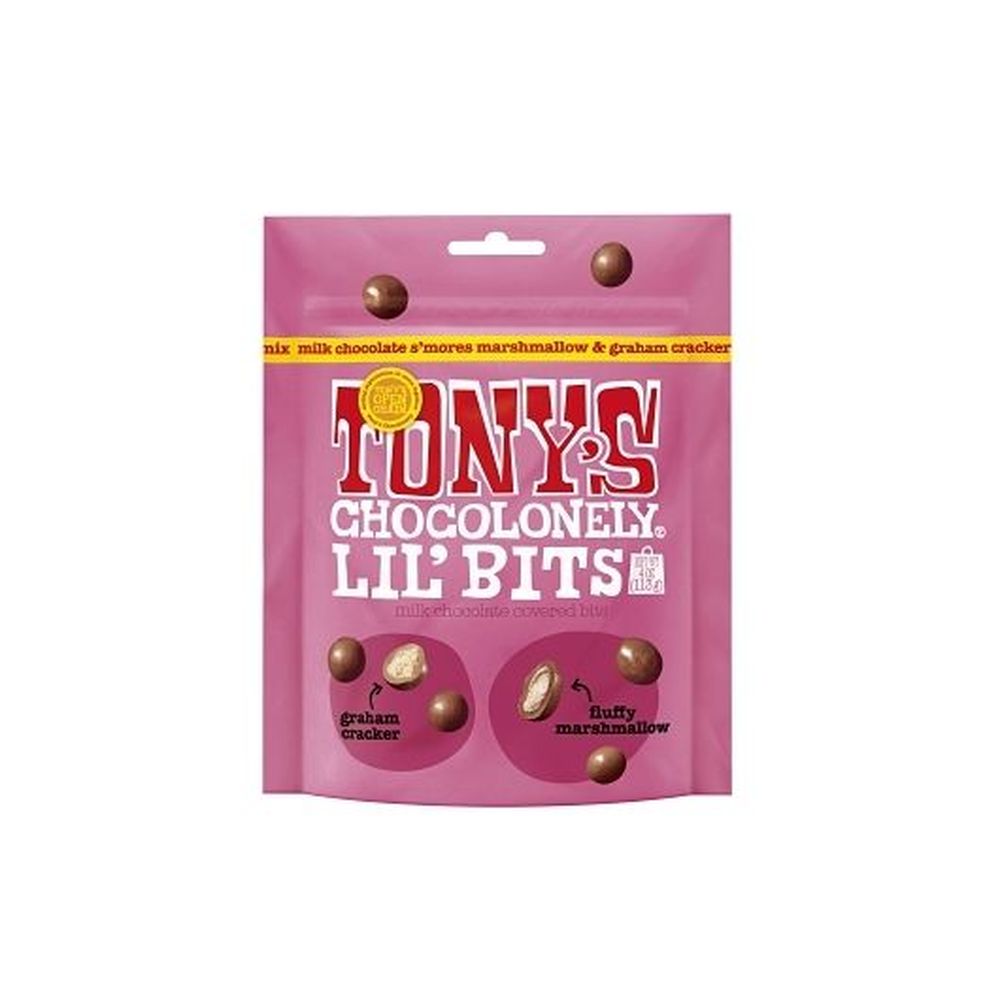 Tonys Chocolonely Smores Milk Chocolate Covered Lil Bits, 4 Ounce -- 8 ...