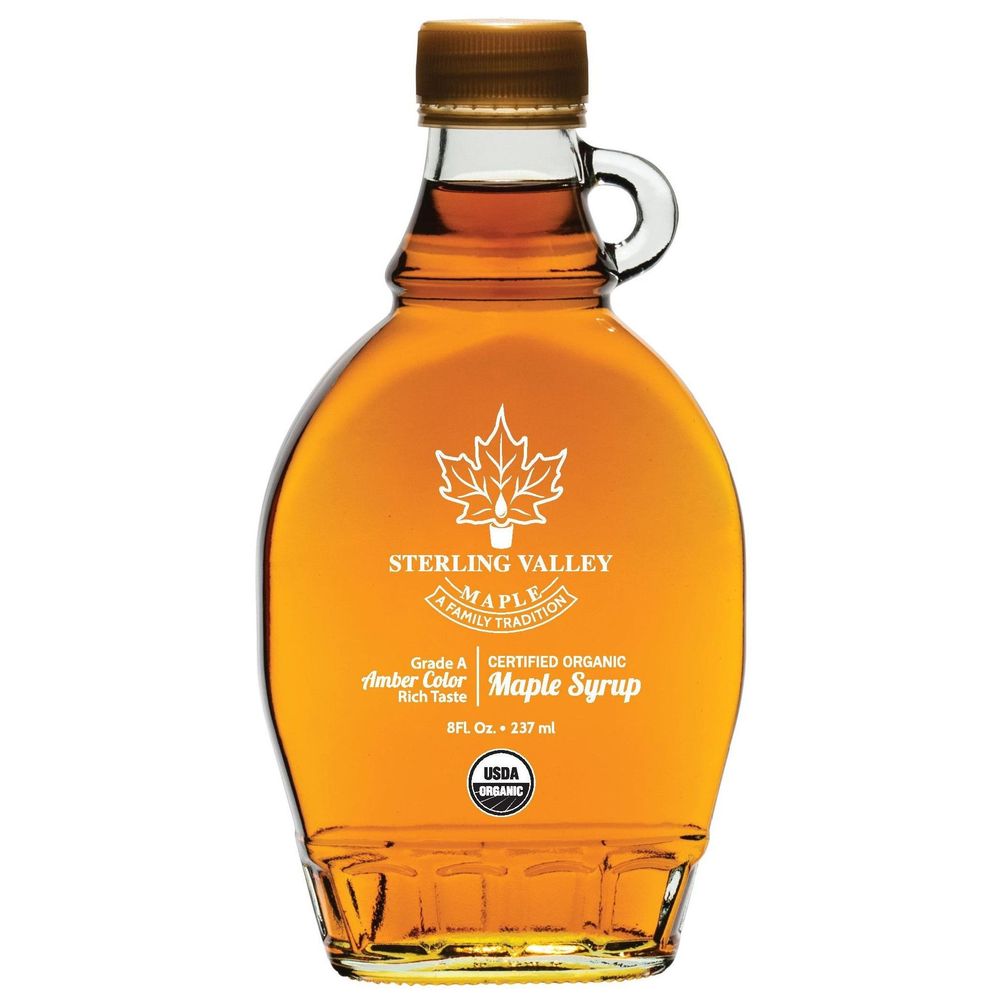 Sterling Valley Organic Amber Color Rich Taste Maple Syrup, 8 Ounce ...