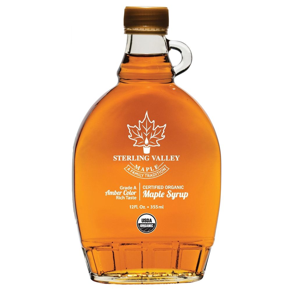 Sterling Valley Organic Amber Color Rich Taste Maple Syrup, 12 Ounce ...