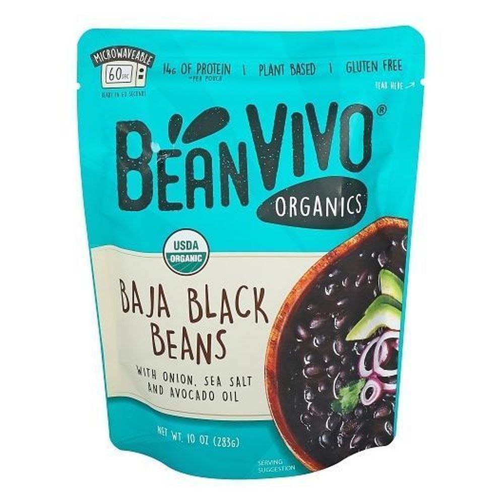 Beanvivo Organic Baja Black Beans, 10 Ounce -- 6 per case ...