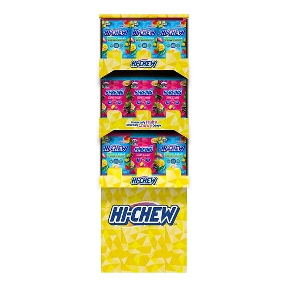 Hi-Chew Fi-Being and Reduced Sugar Candy - Floor Display, 44 count